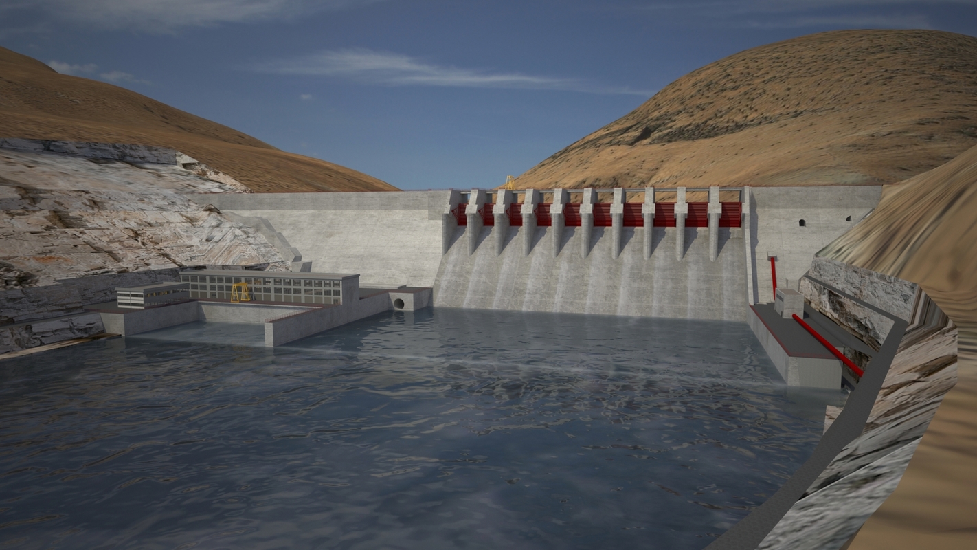 3D model dam - TurboSquid 1258810