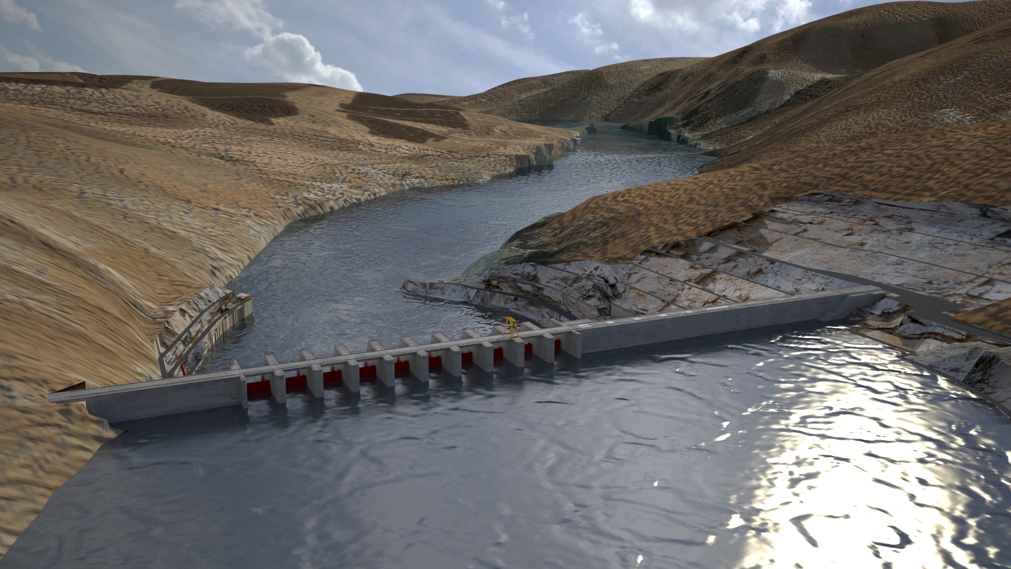 3D model dam - TurboSquid 1258810