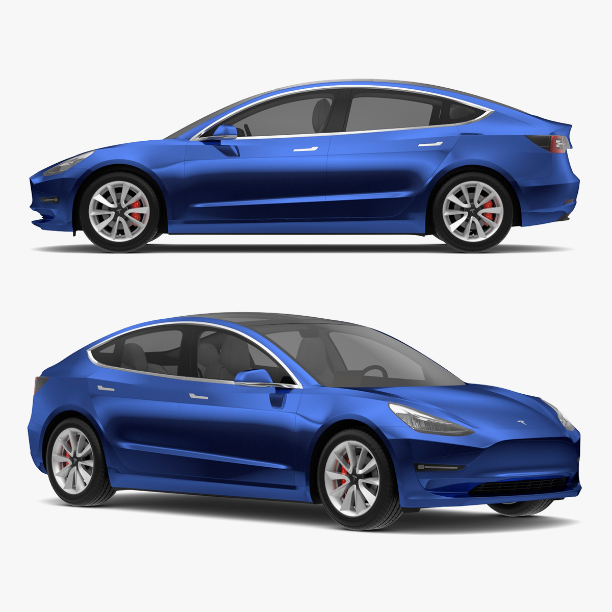 Tesla 3 modeled s 3D model - TurboSquid 1258921