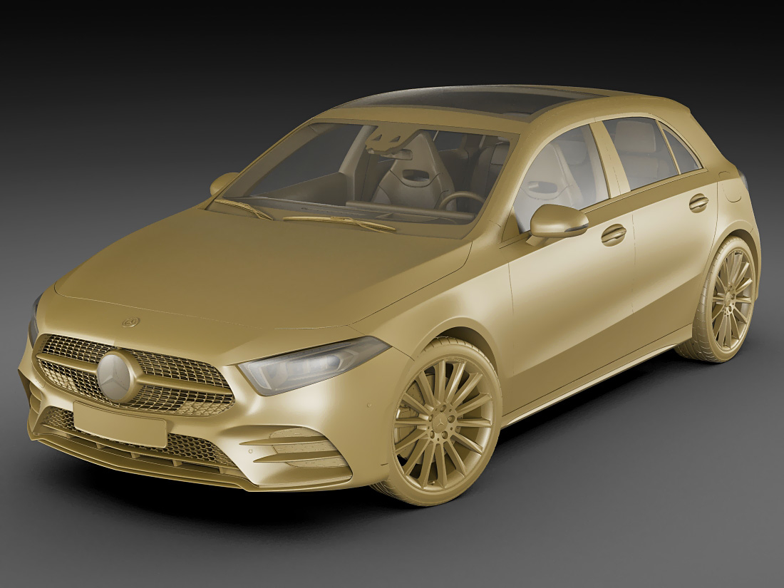 Mercedes a-class amg model - TurboSquid 1258902