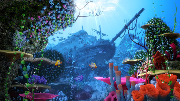 3D cartoon underwater rigged animation - TurboSquid 1259001