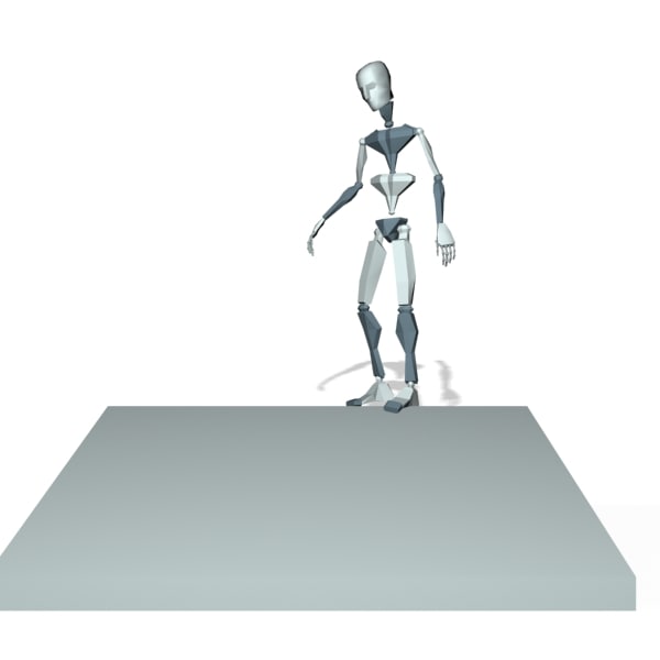 Motion Biovision falling biped skeleton