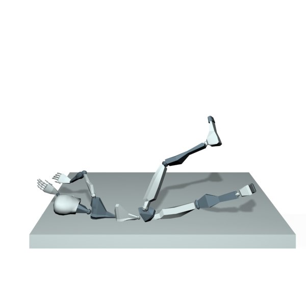 Motion Biovision falling biped skeleton