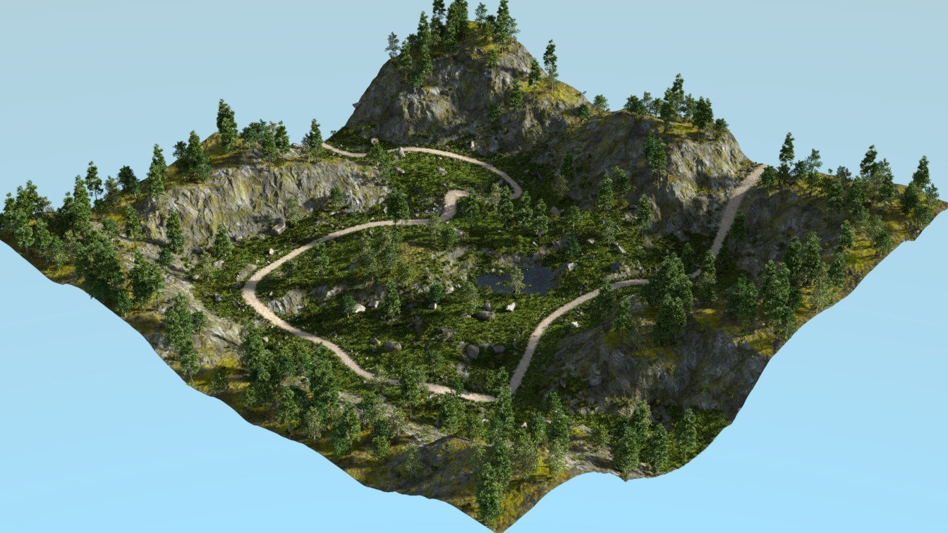 3D rough path - TurboSquid 1259125