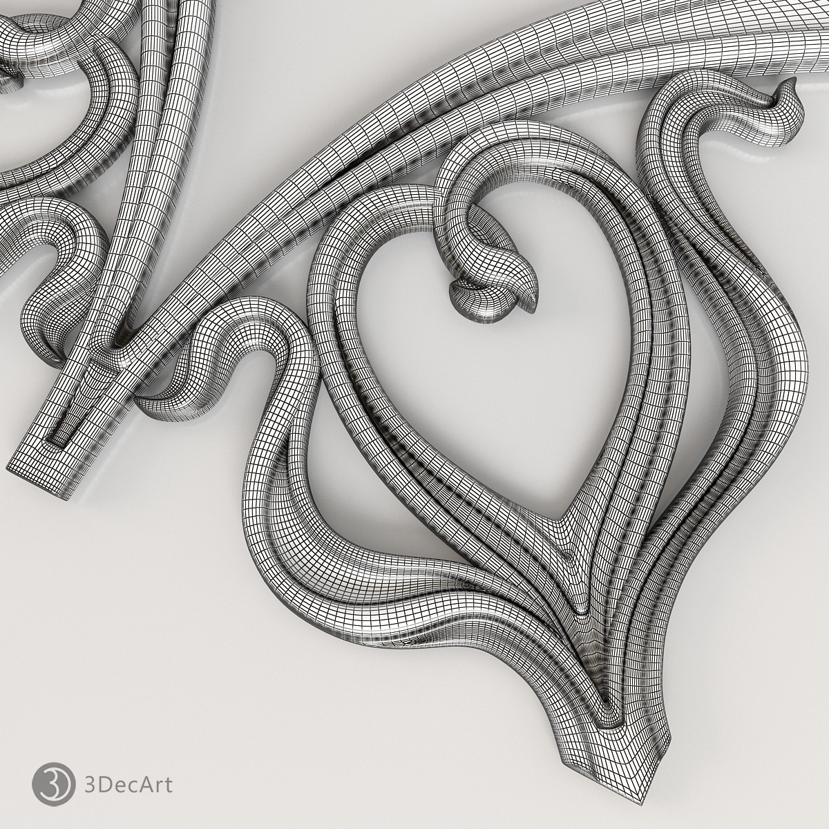 3d model carved scroll cnc