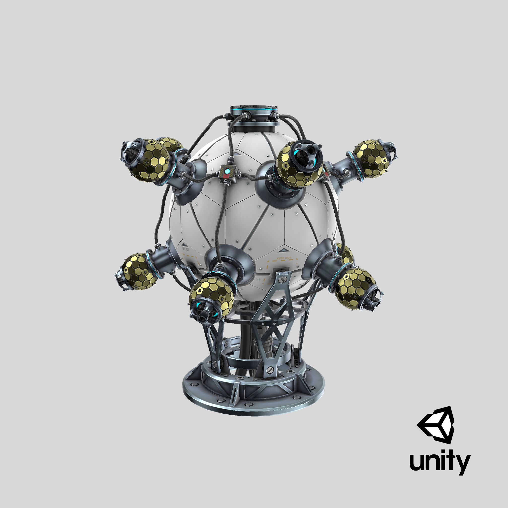 Sci-fi nuclear reactor 3D model - TurboSquid 1256628