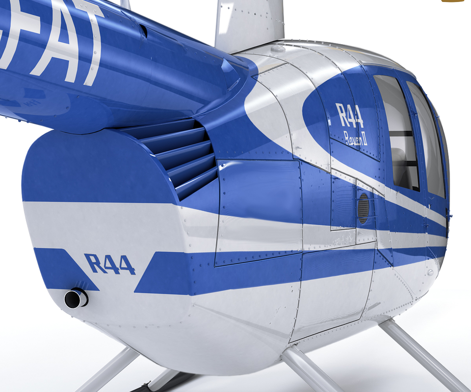 3d helicopter robinson r44 raven