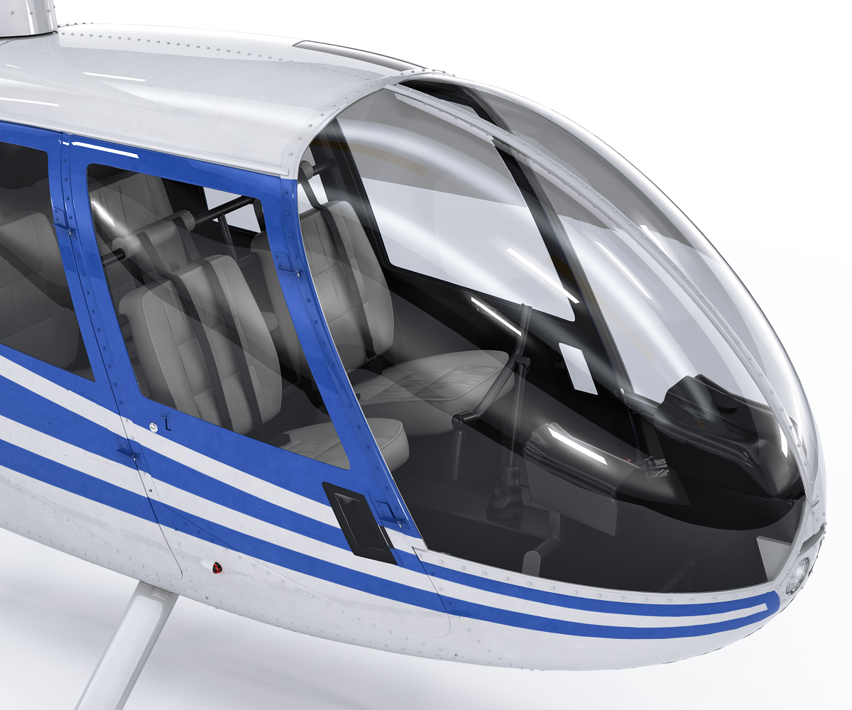 3d helicopter robinson r44 raven