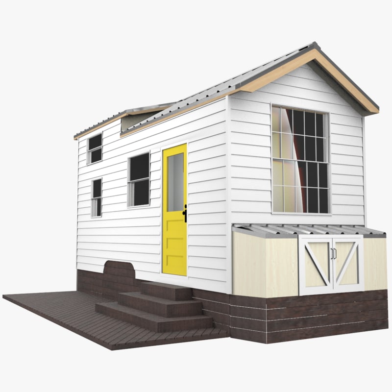3D architectural tiny house model - TurboSquid 1256182