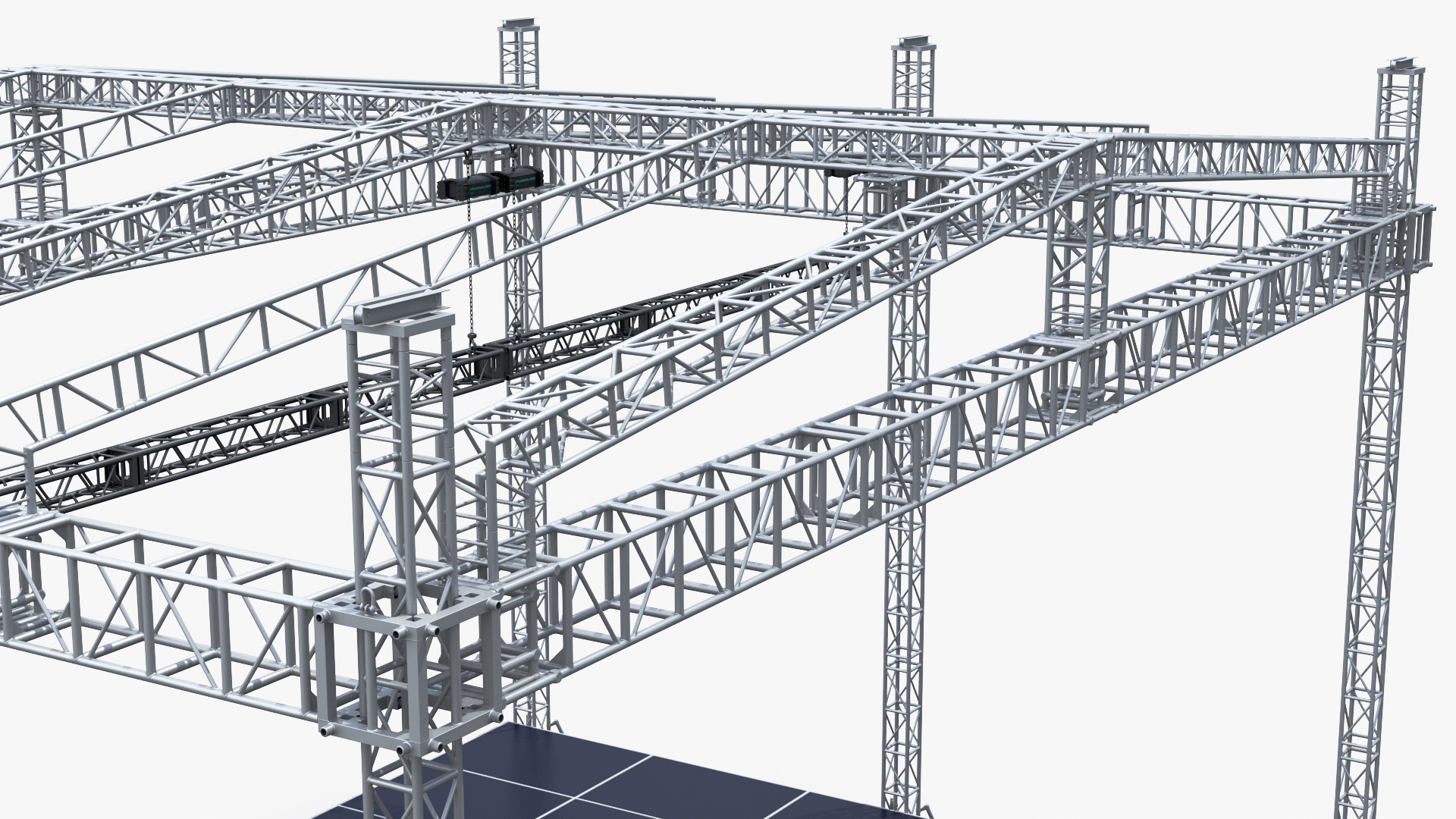 3d model concert scene v2