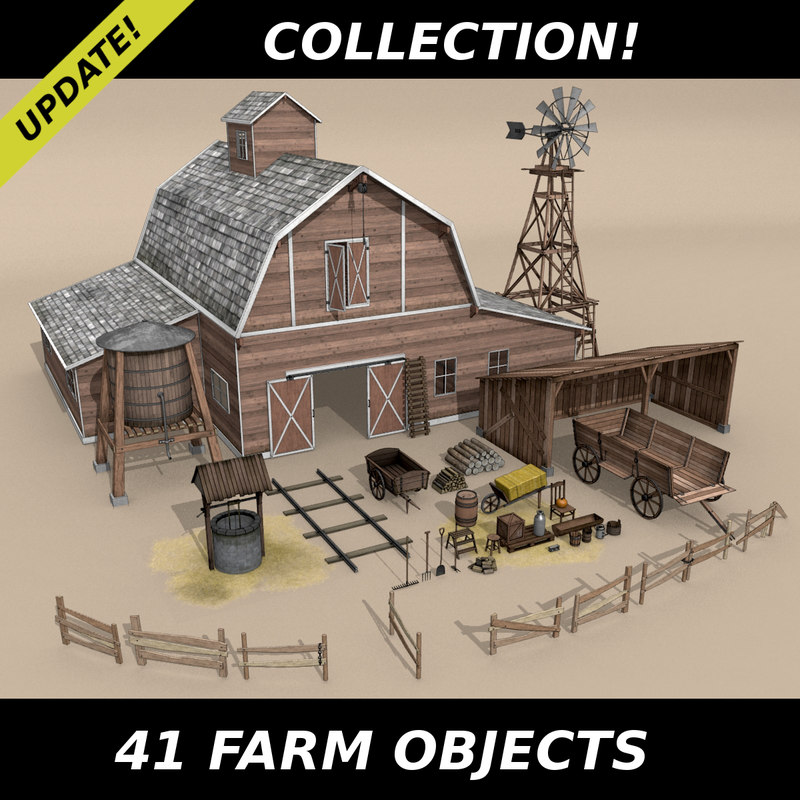 3D model pack farm - TurboSquid 1239635
