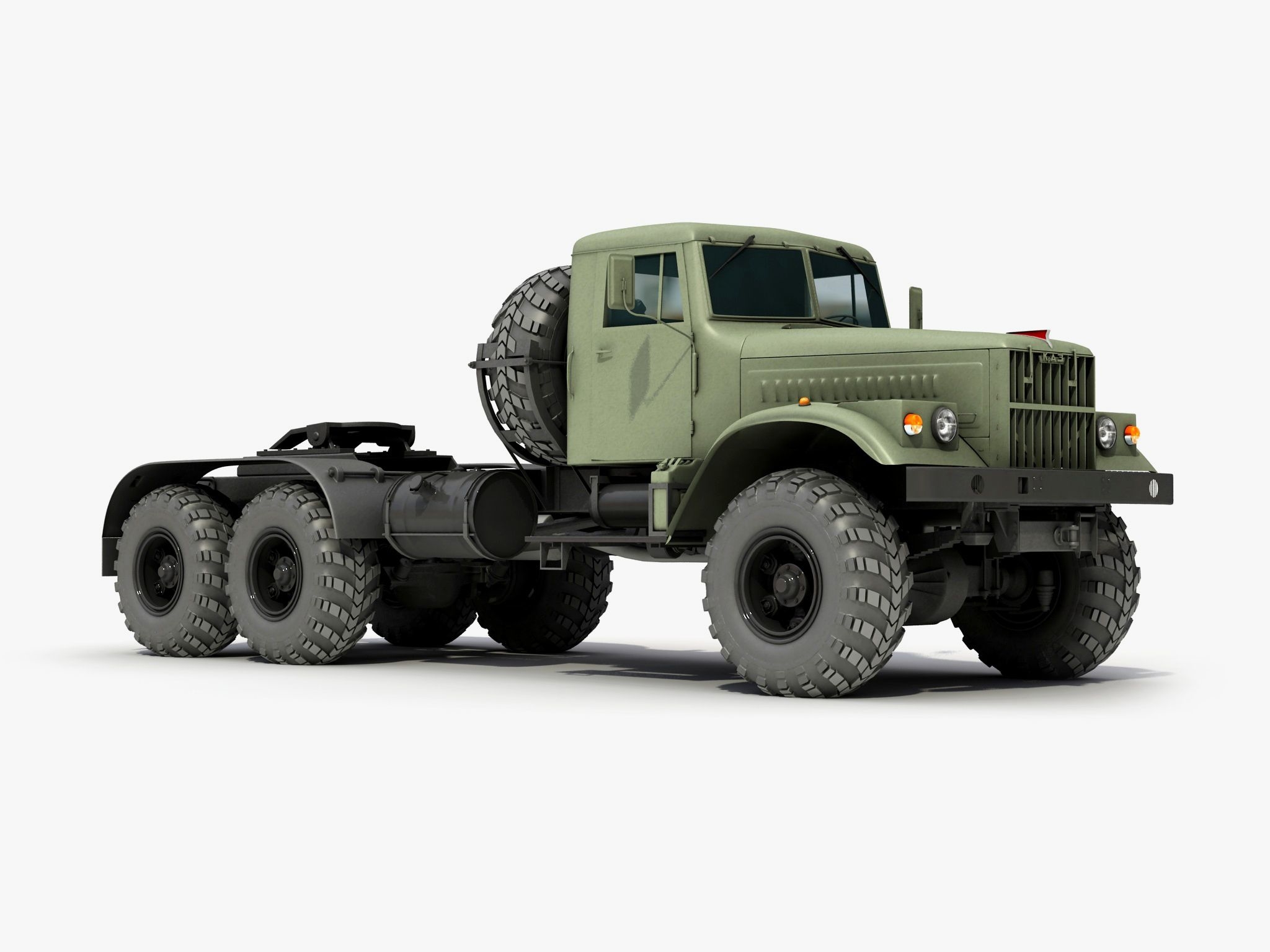 3d ukrainian military trucks kraz model