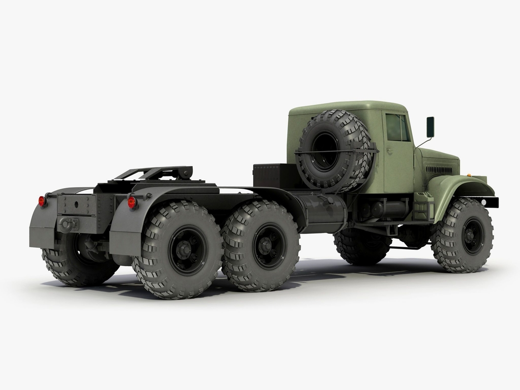 3d ukrainian military trucks kraz model