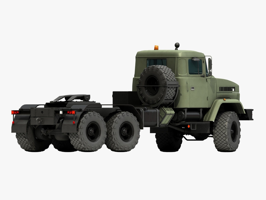 3d ukrainian military trucks kraz model
