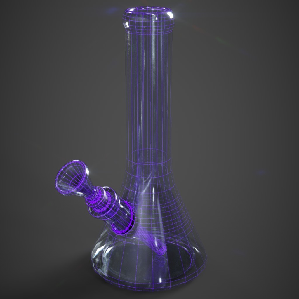 Glass bong 3D model - TurboSquid 1256612