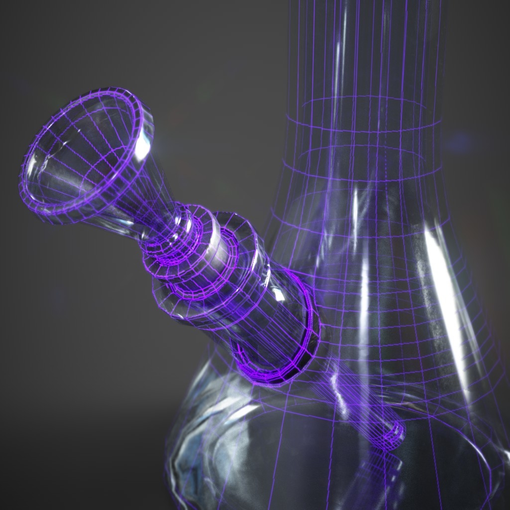 Glass bong 3D model - TurboSquid 1256612