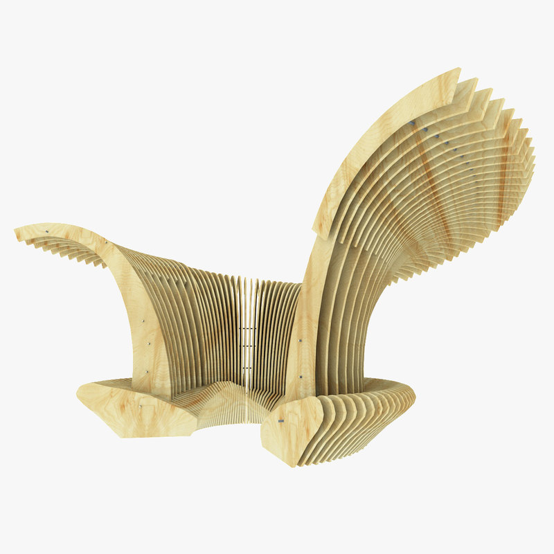 landscape parks parametric wood 3d model
