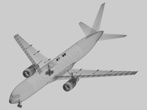 3d model boeing 767-300 er airliner
