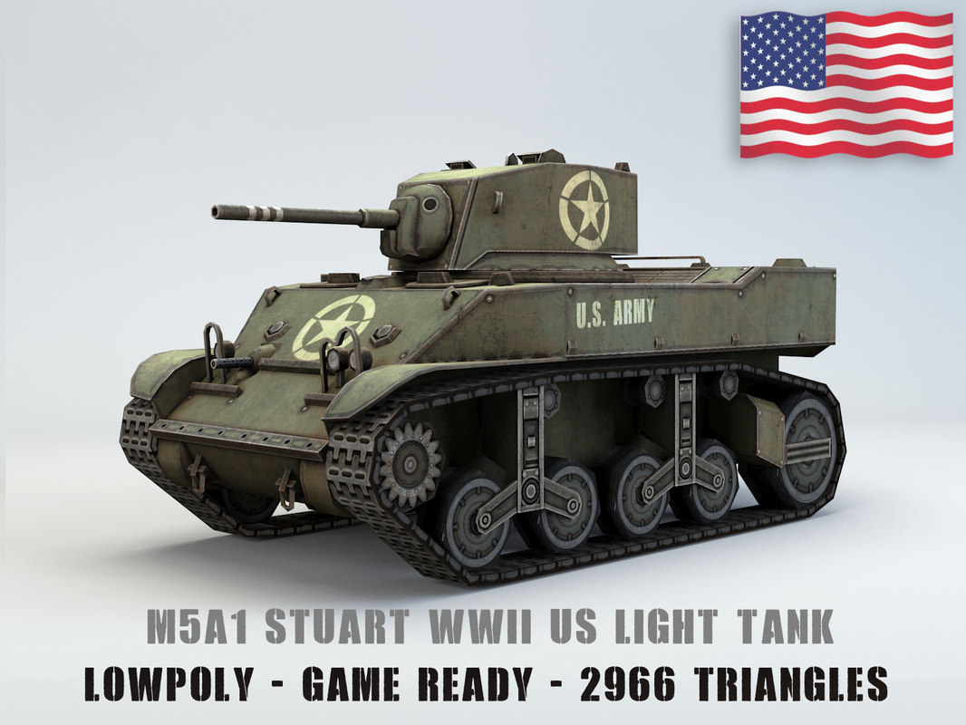 Us M3a1 Stuart Light Tank Vignette American Tank