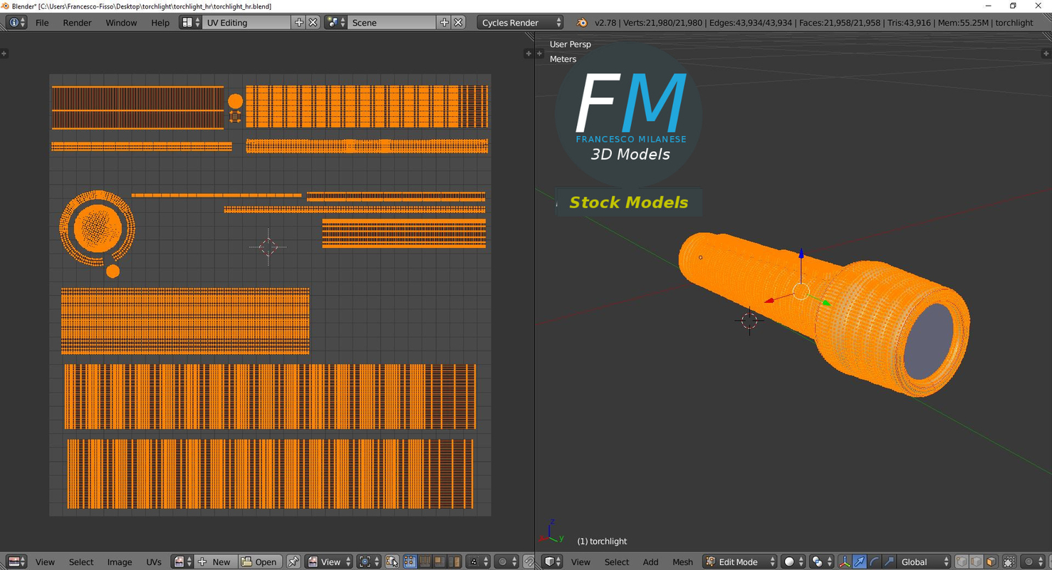 Torchlight hr 3D model - TurboSquid 1251650