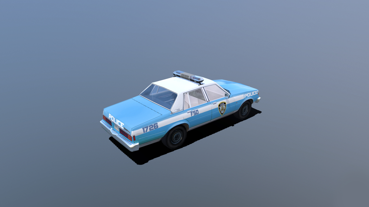 3d police vehicles cruiser truck model