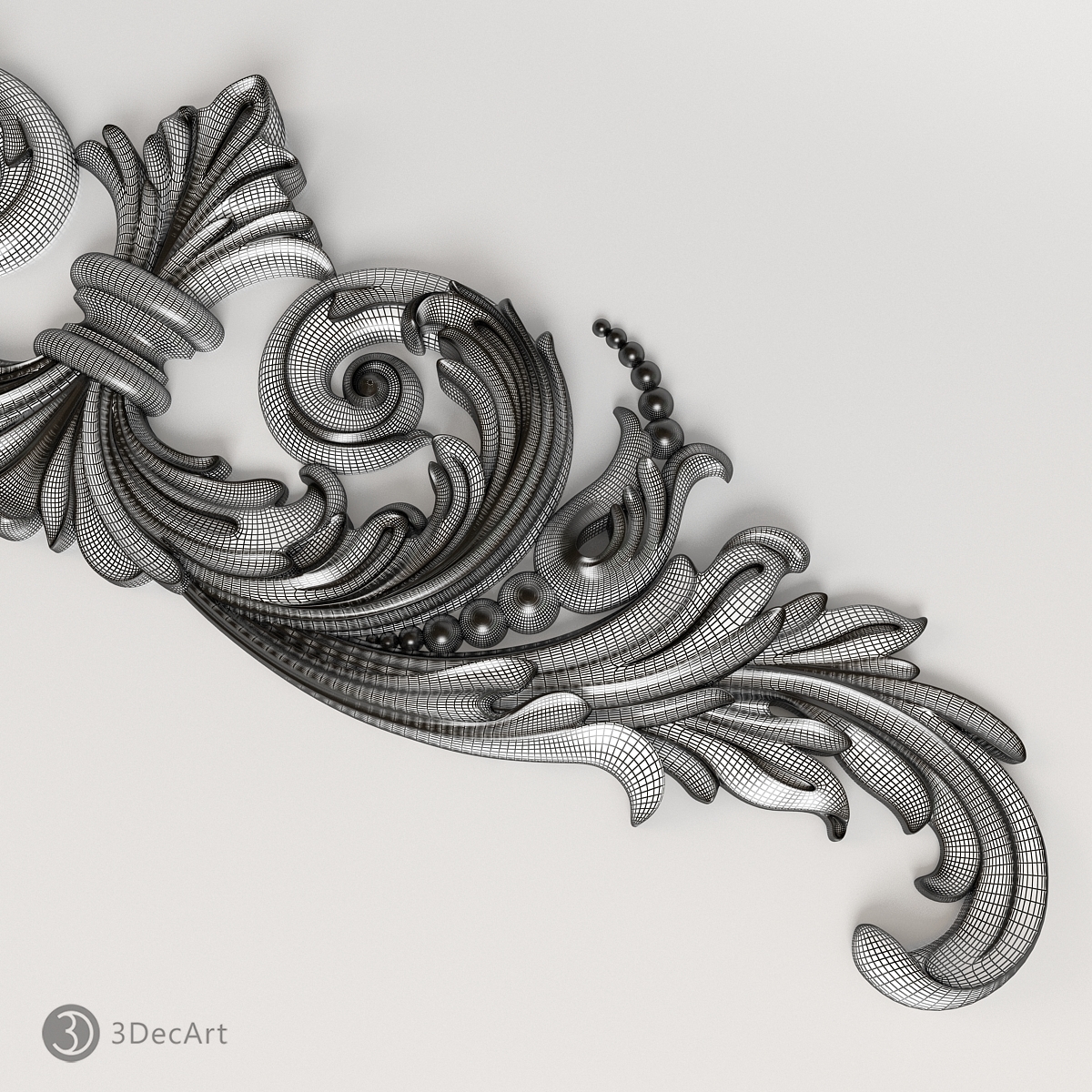 3ds max carved scroll cnc