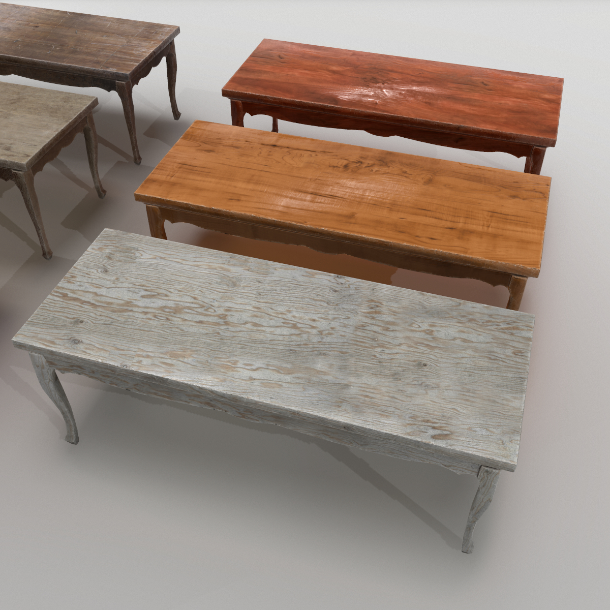 Old wooden table 3D model | 1148393 | TurboSquid