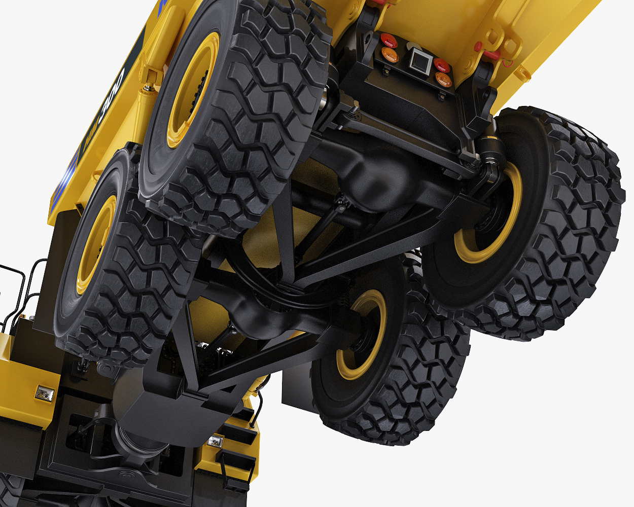 3d articulated truck komatsu hm300