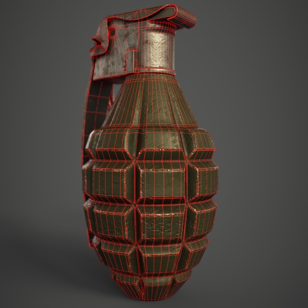 Free mk2 grenade 3D model - TurboSquid 1225336
