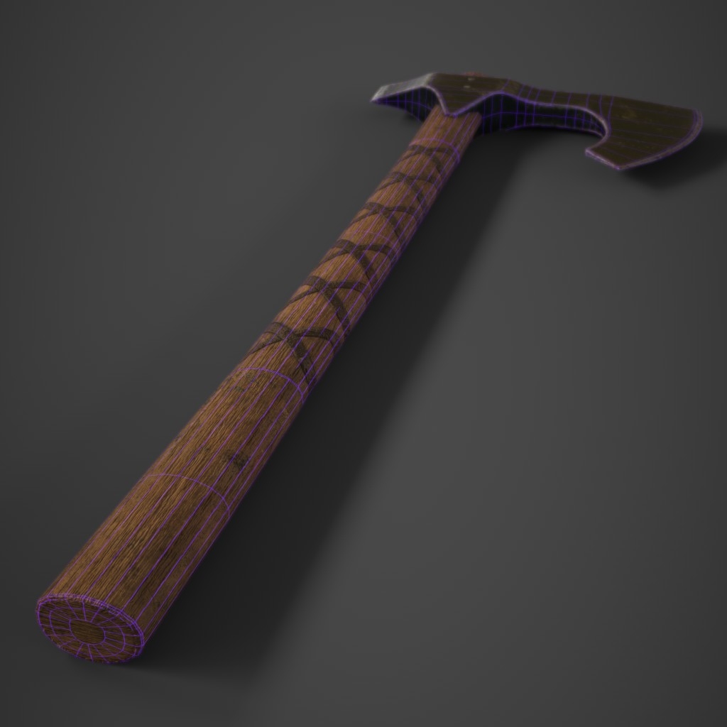 Steel viking axe 3D - TurboSquid 1209002