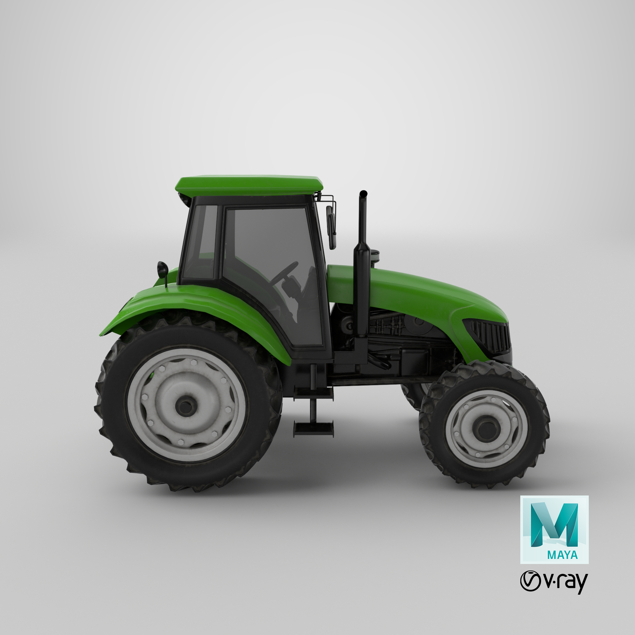 Farm tractor 3D model - TurboSquid 1225379