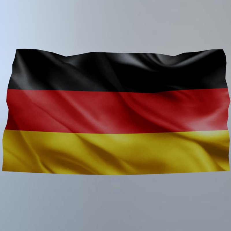 3D flag germany model - TurboSquid 1239761