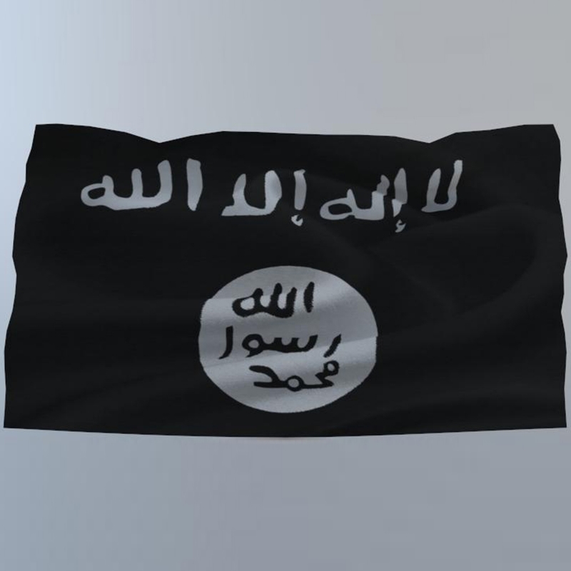 3D flag isis model - TurboSquid 1239766