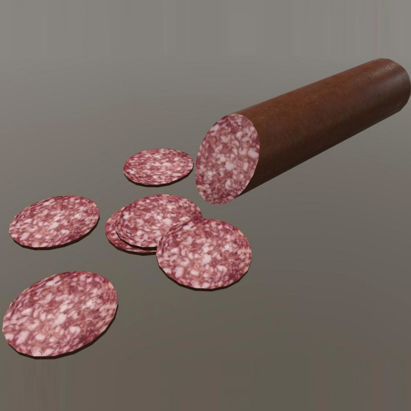 Salami slice 3D - TurboSquid 1249406