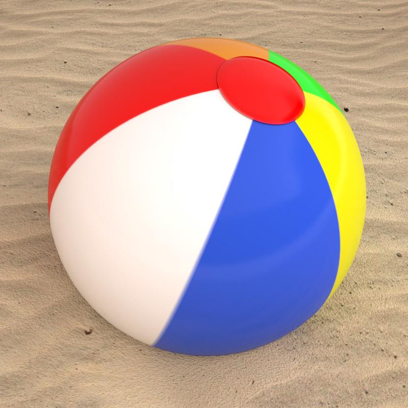 3d beach ball model