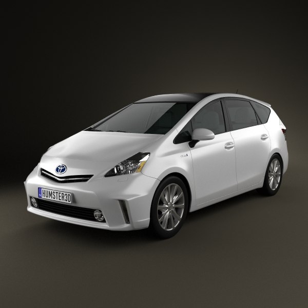 v toyota prius 3d model