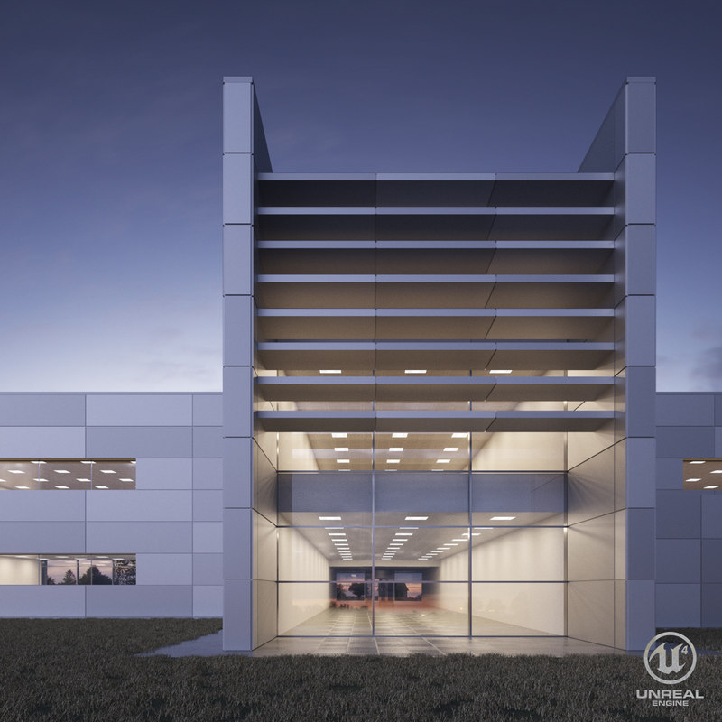 3D glass building - TurboSquid 1183613