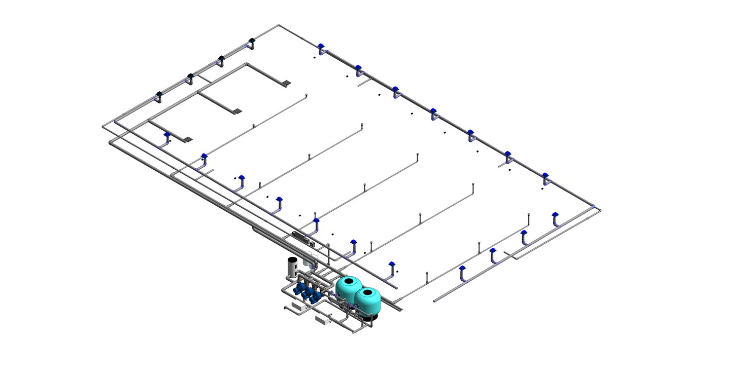 Building Revit Design mep swimming pool