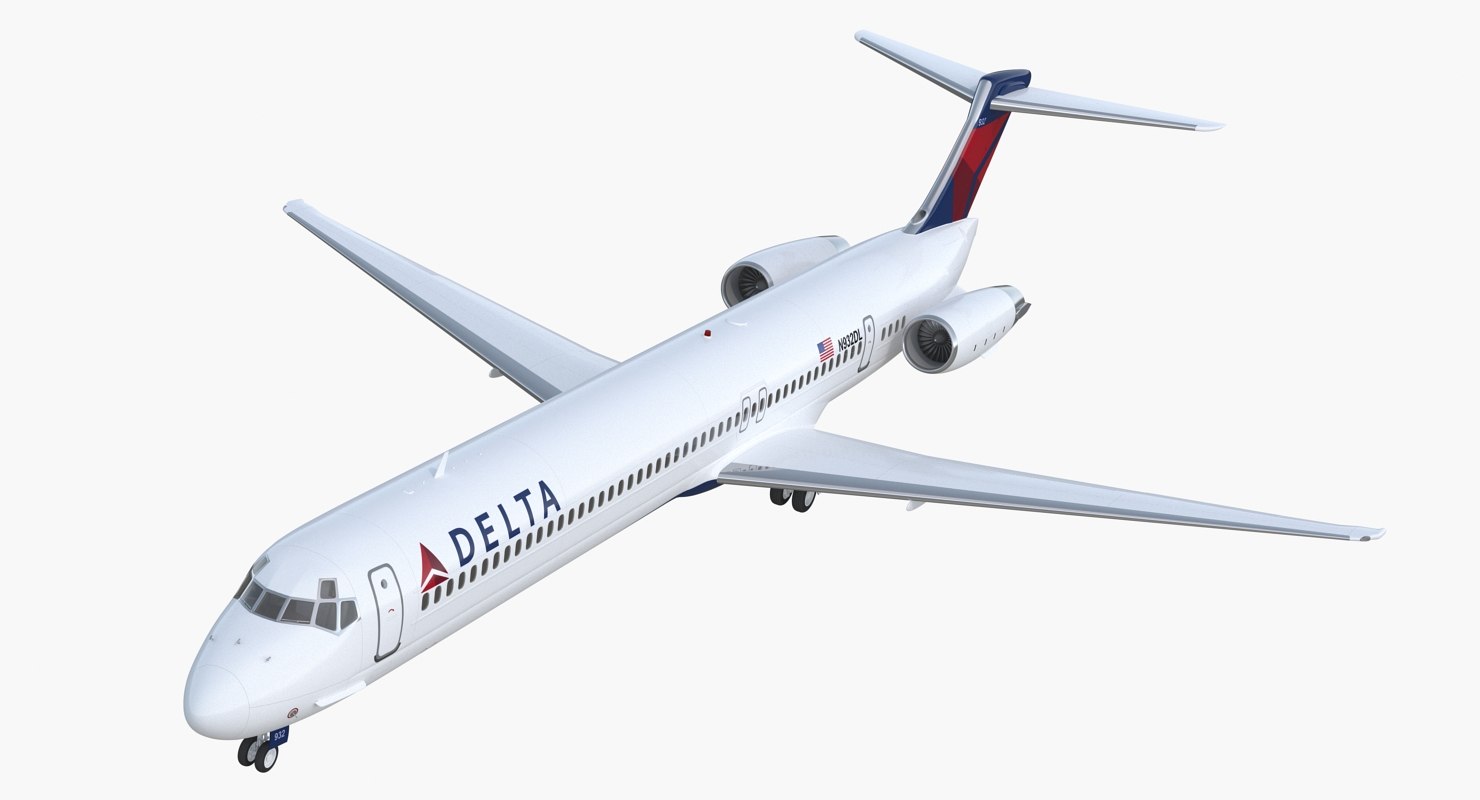 Mcdonnell douglas md-88 delta 3D model - TurboSquid 1280676