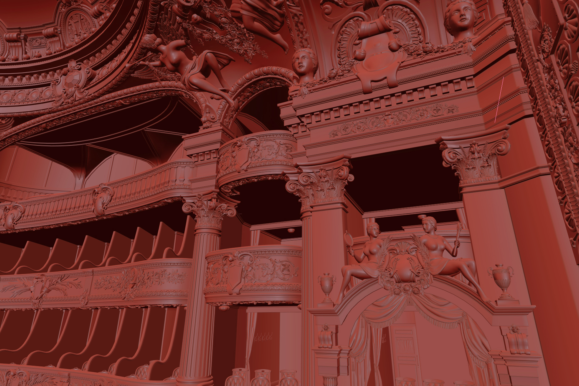 3D interior scene opera garnier - TurboSquid 1194044