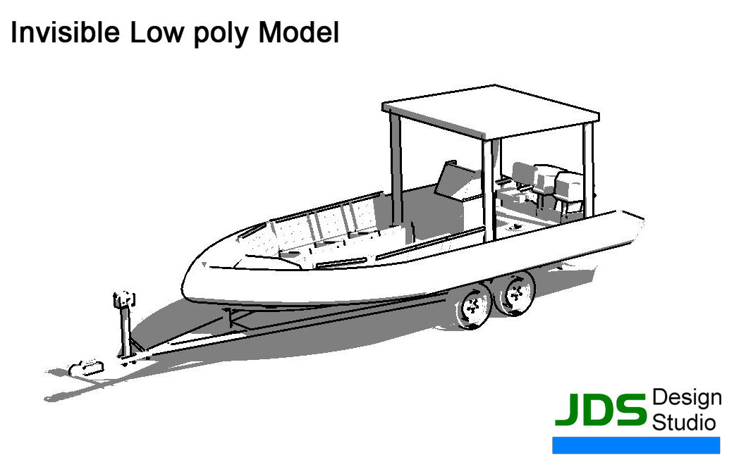 Building Revit Family boat scenery car