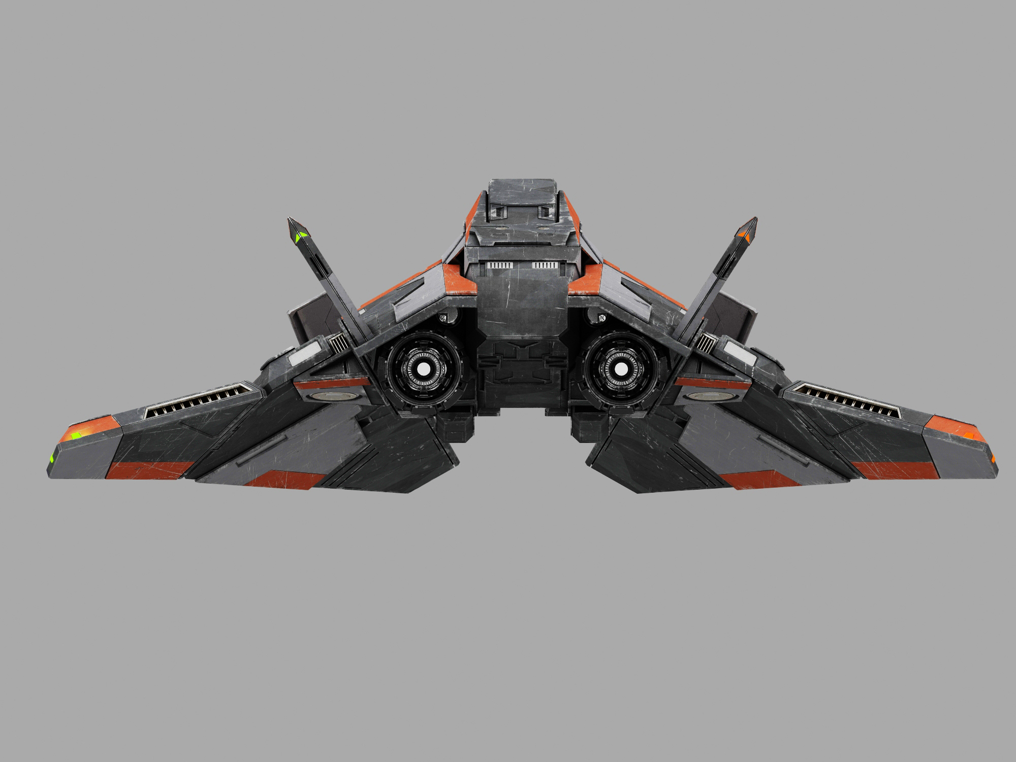 space fighter 3d model
