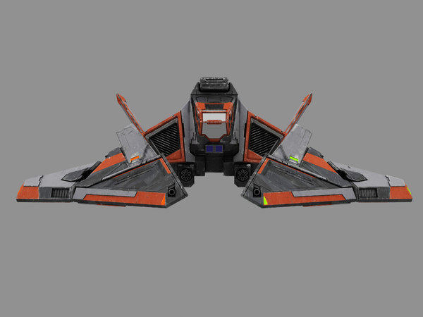 space fighter 3d model