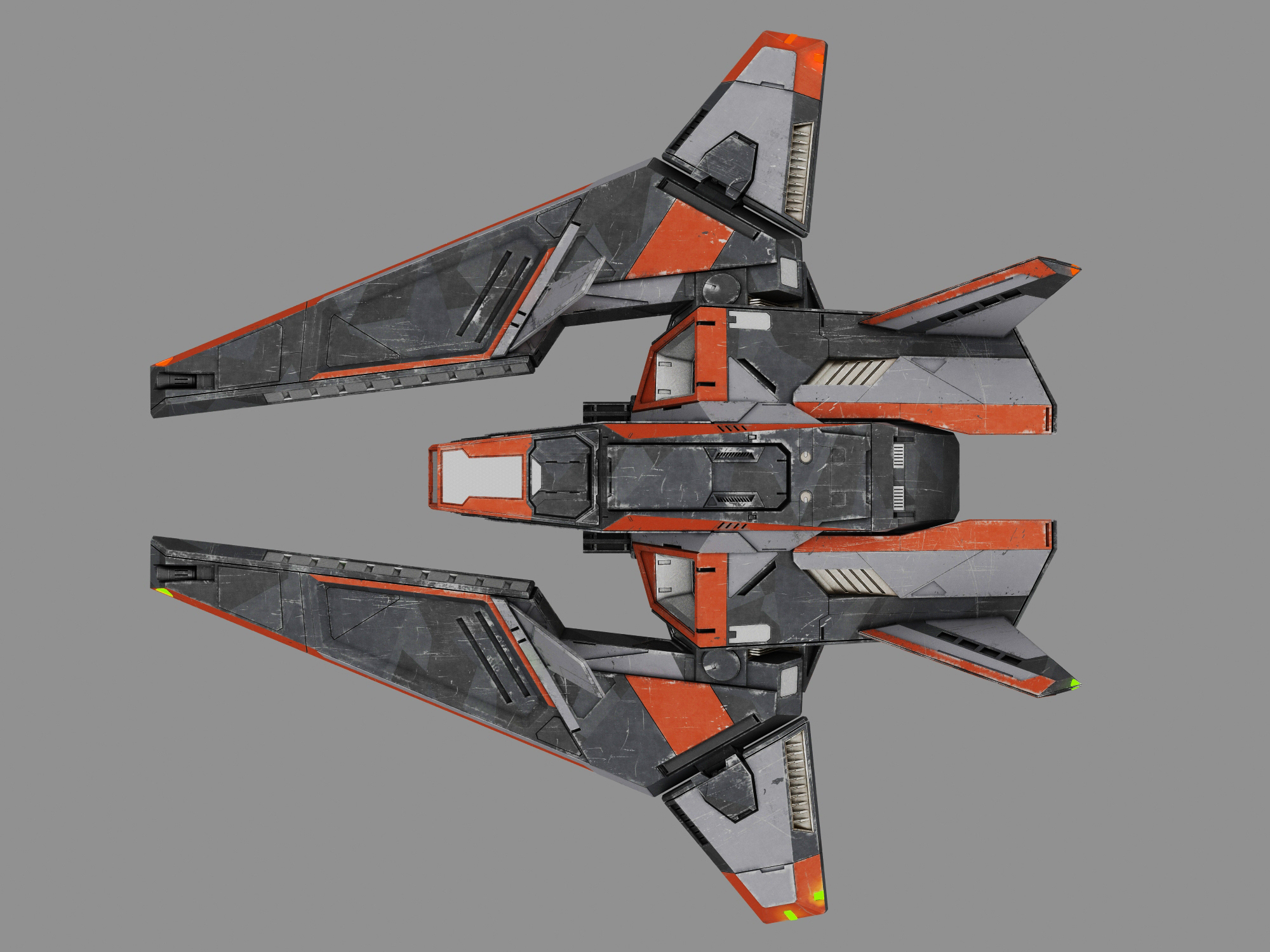 space fighter 3d model