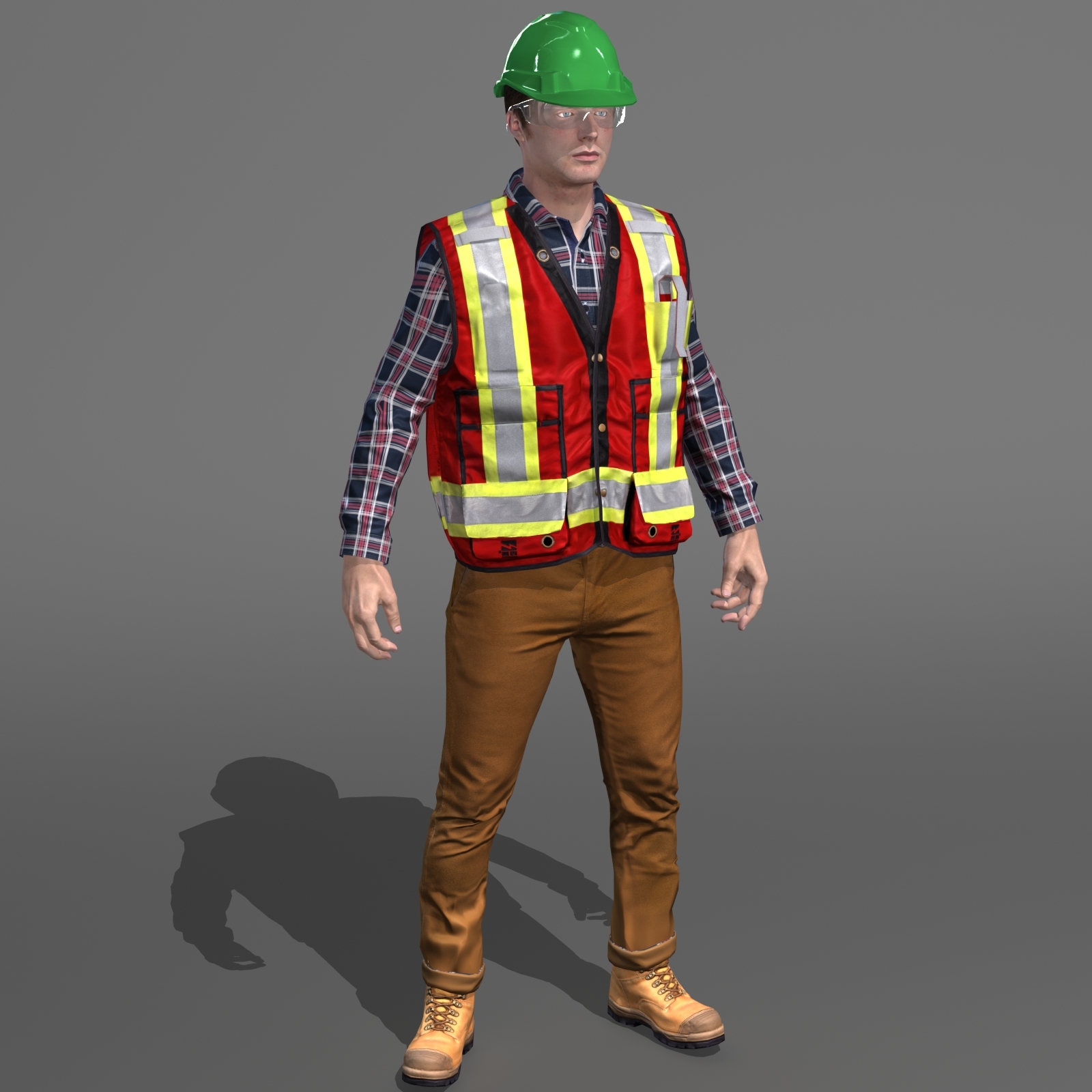 Worker engineer work 3D model - TurboSquid 1253079