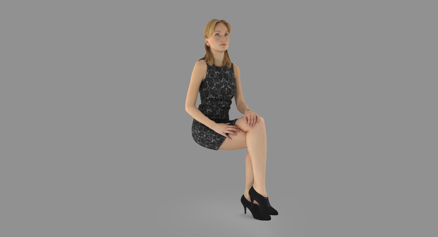 3d model woman female human