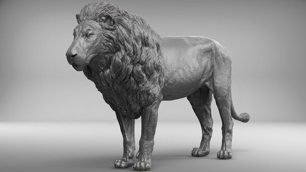 Lion realistic 3D - TurboSquid 1290876