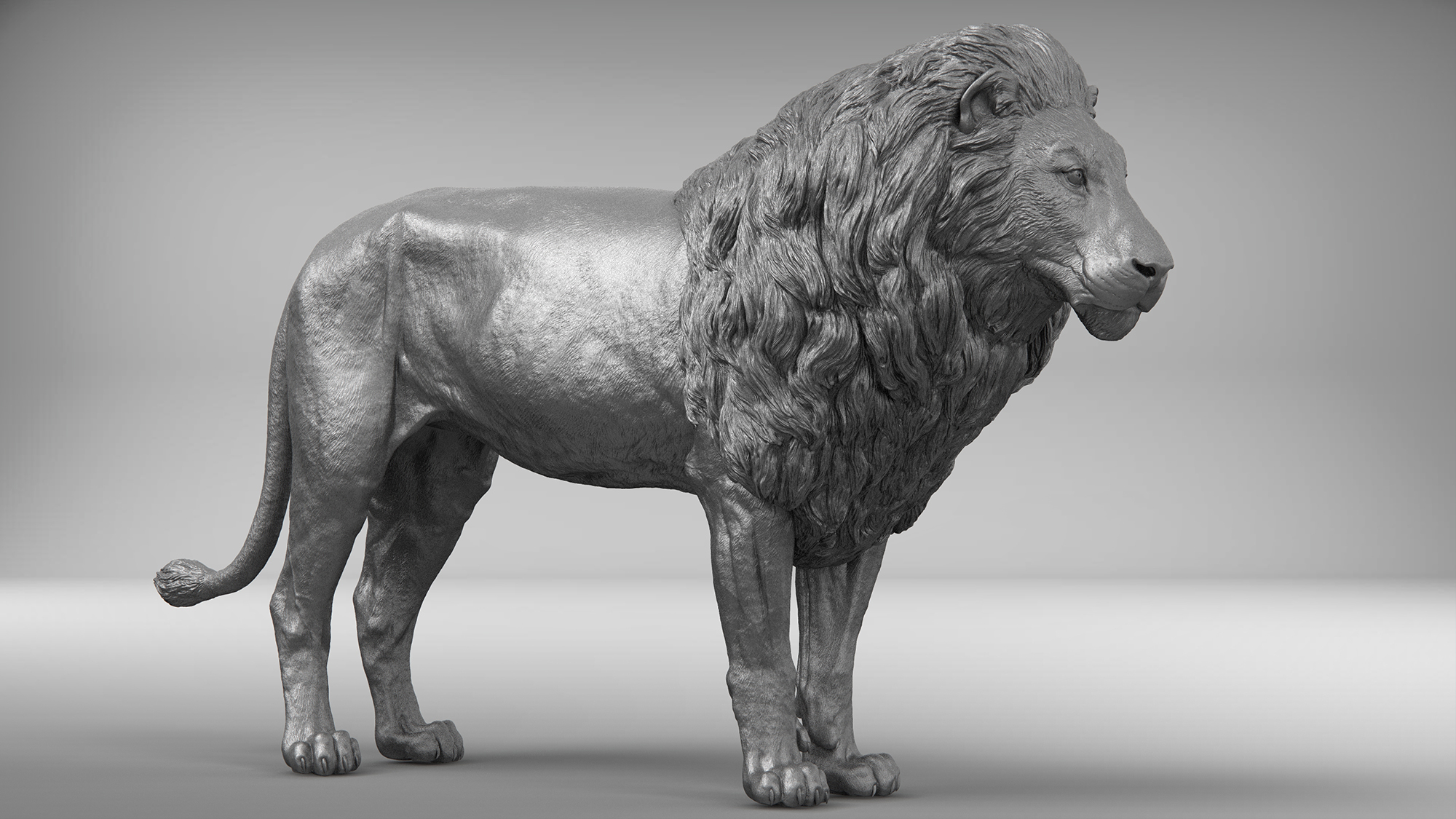Lion realistic 3D - TurboSquid 1290876