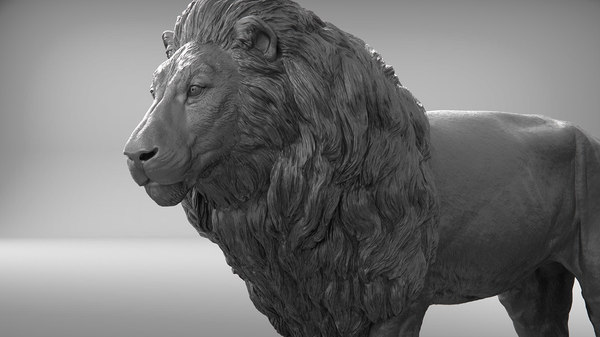 Lion realistic 3D - TurboSquid 1290876