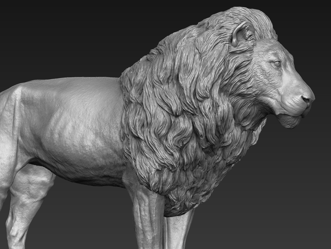 Lion realistic 3D - TurboSquid 1290876